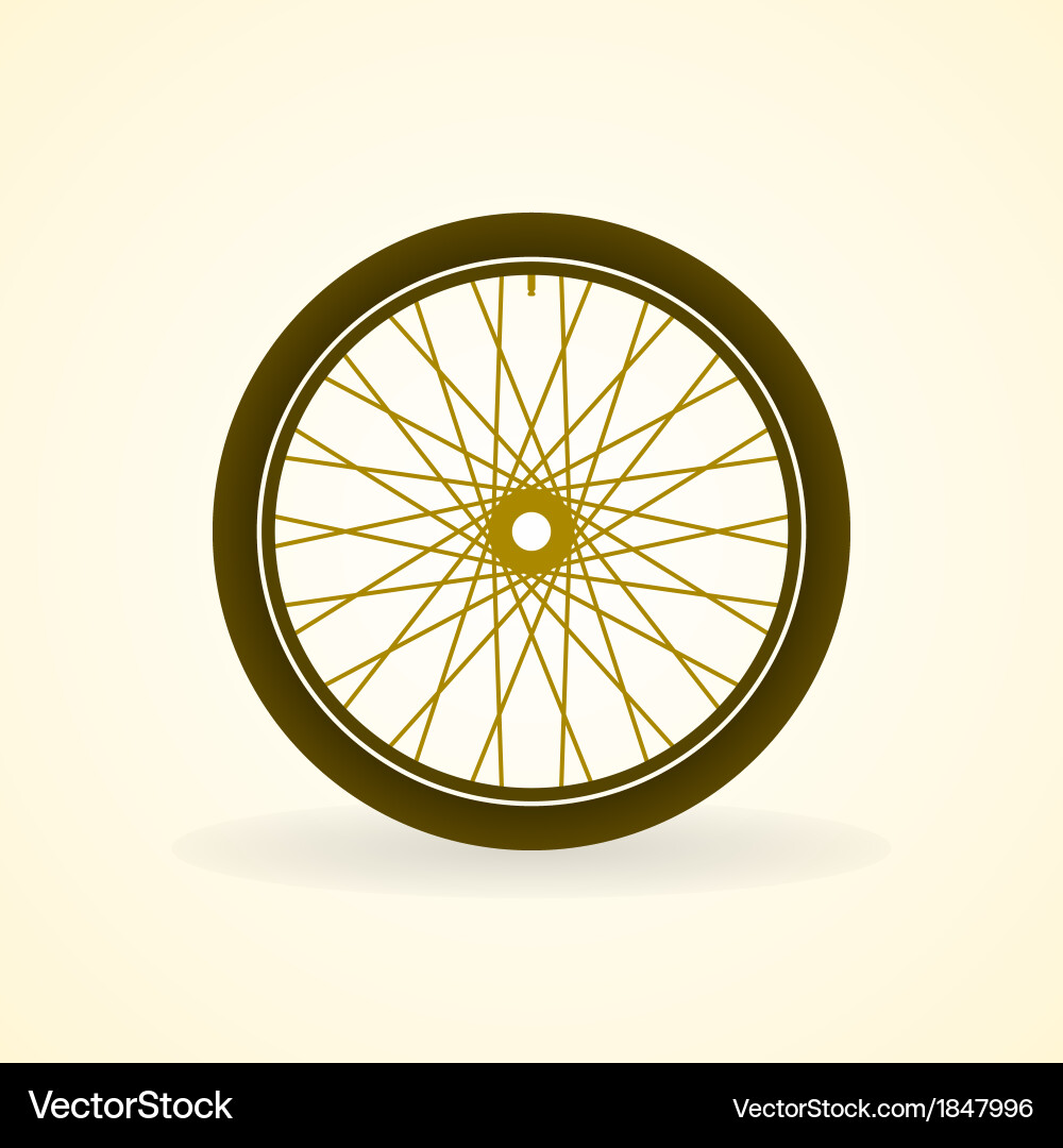 Bike wheel Royalty Free Vector Image - VectorStock