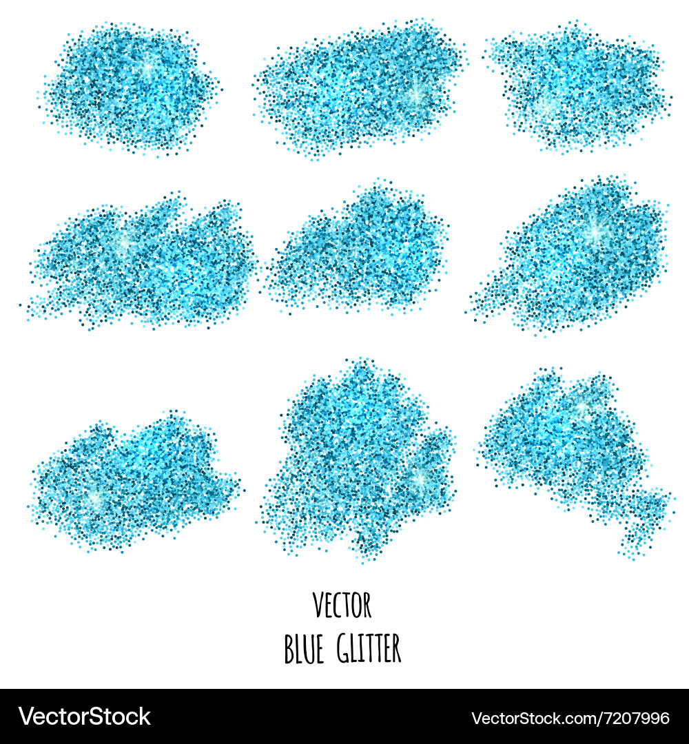 Blue glitter background Royalty Free Vector Image