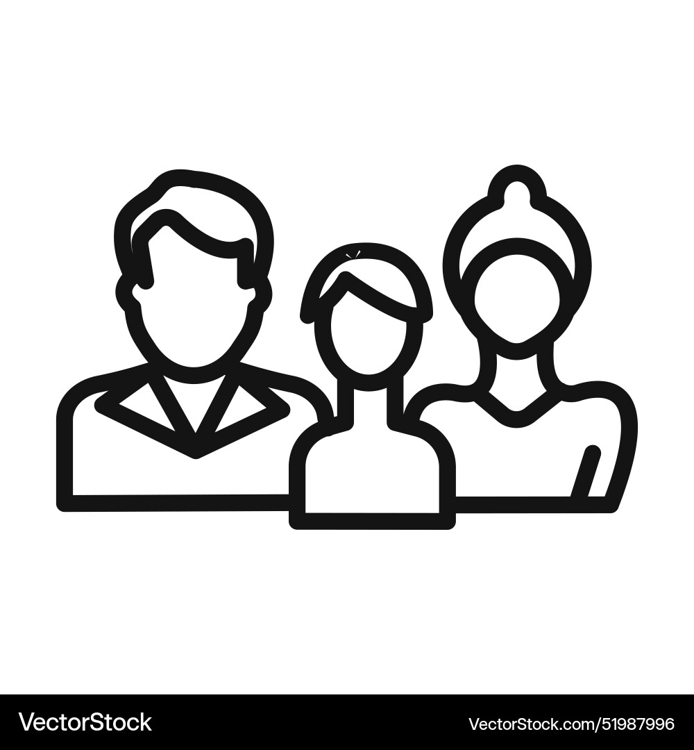 Child custody icon mark in filled style Royalty Free Vector