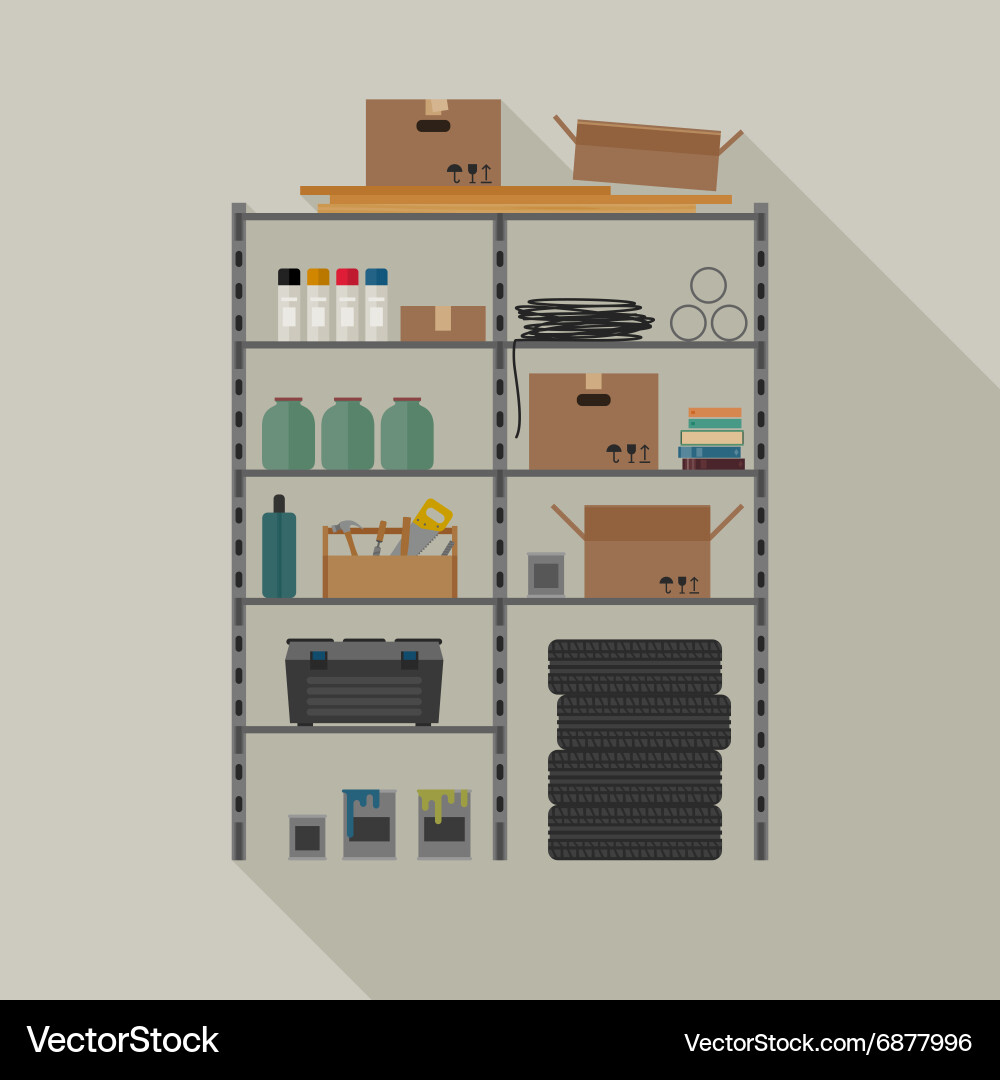 Metal storage Royalty Free Vector Image - VectorStock