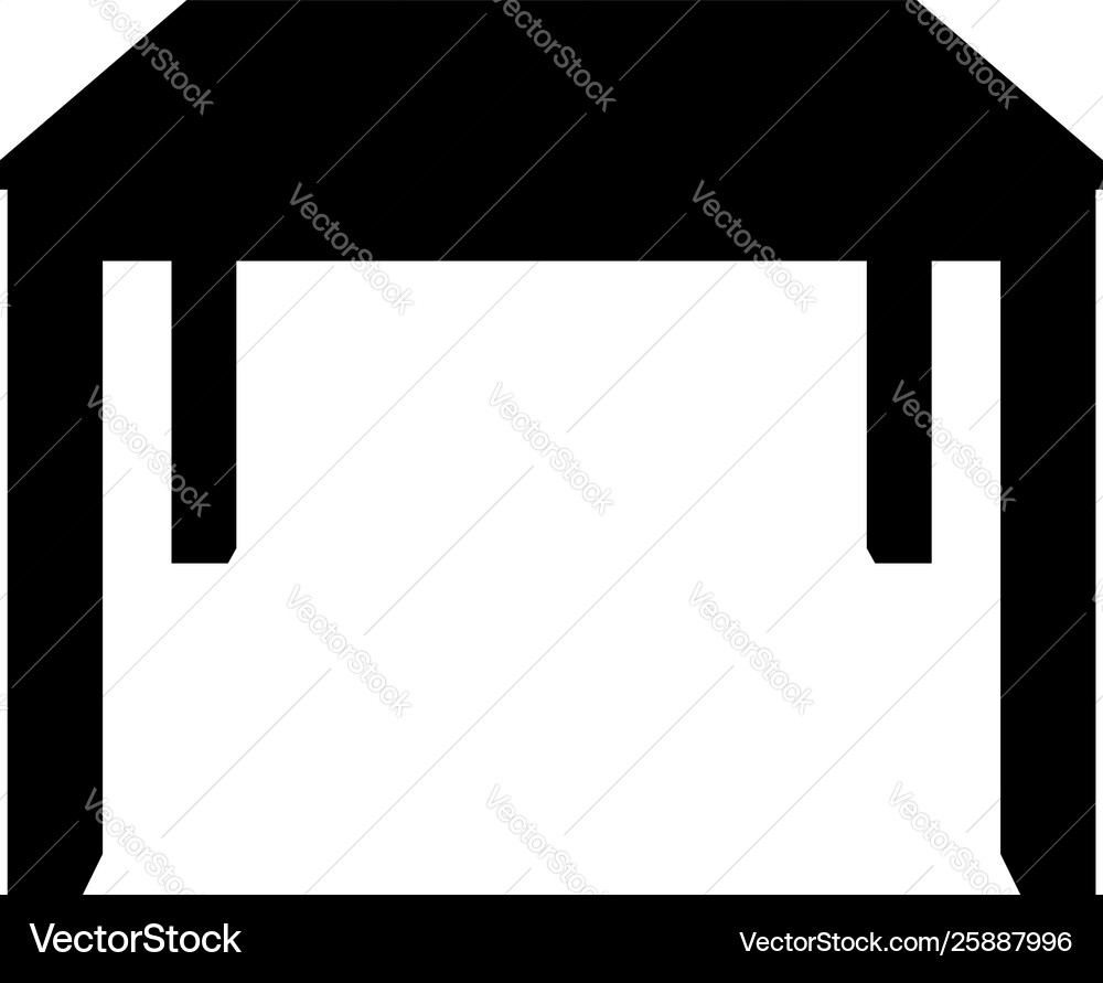 Table silhouette Royalty Free Vector Image - VectorStock