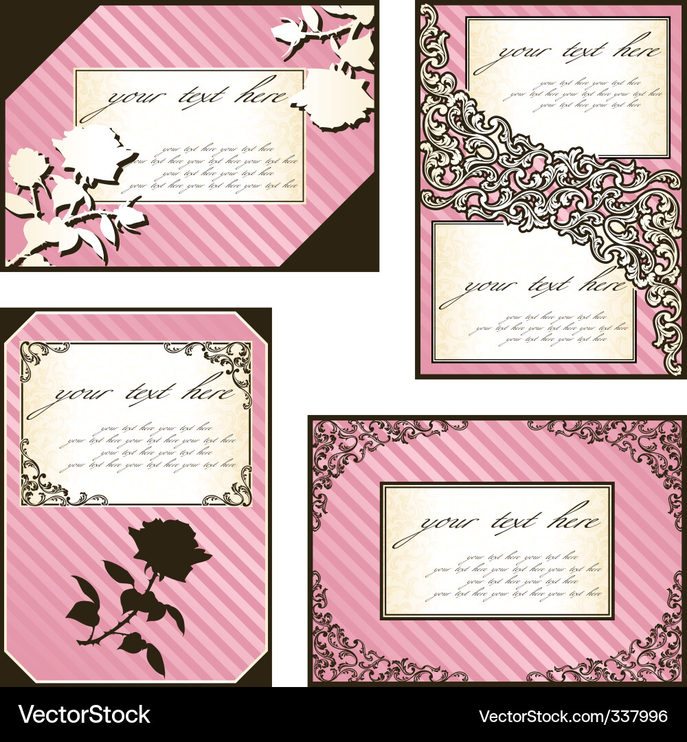 Victorian designs Royalty Free Vector Image - VectorStock