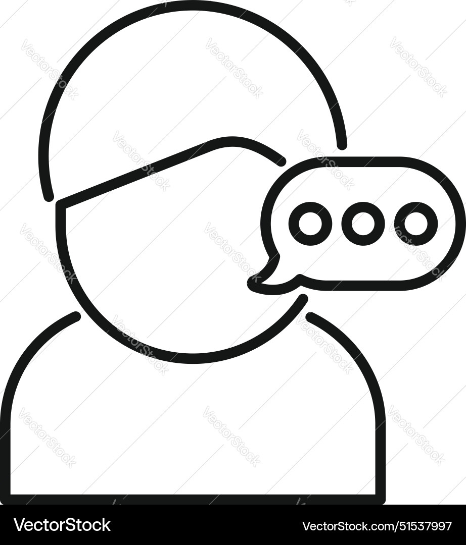 Customer service icon with speech bubble Vector Image
