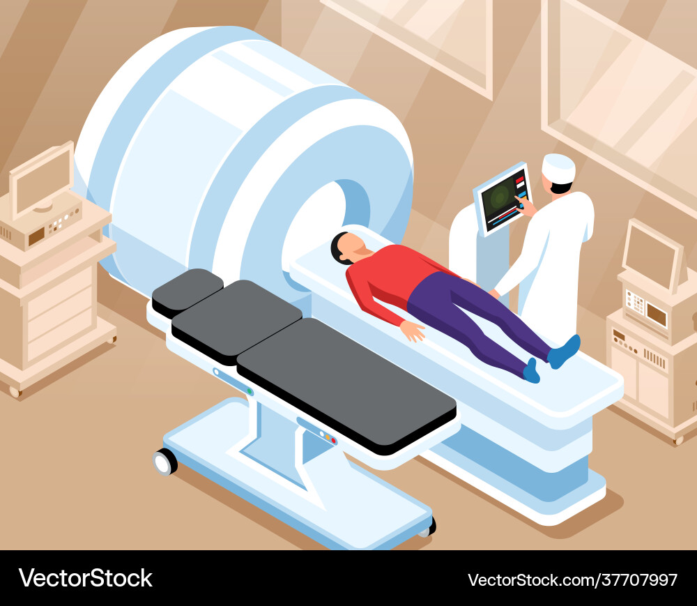 MRI Scan of Patient Royalty Free Vector Image - VectorStock