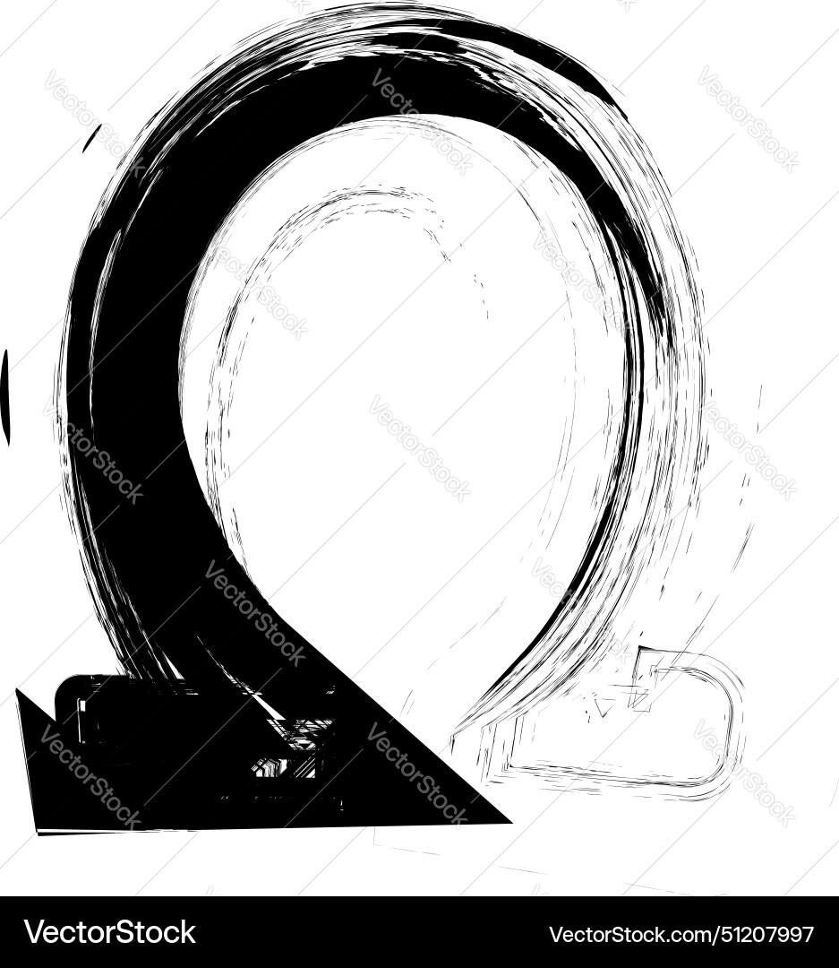 Textured font with an eroded rough letterpress Vector Image