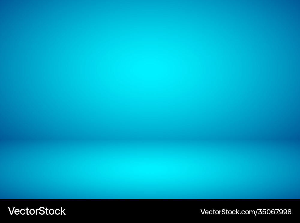 Empty blue studio abstract background Royalty Free Vector