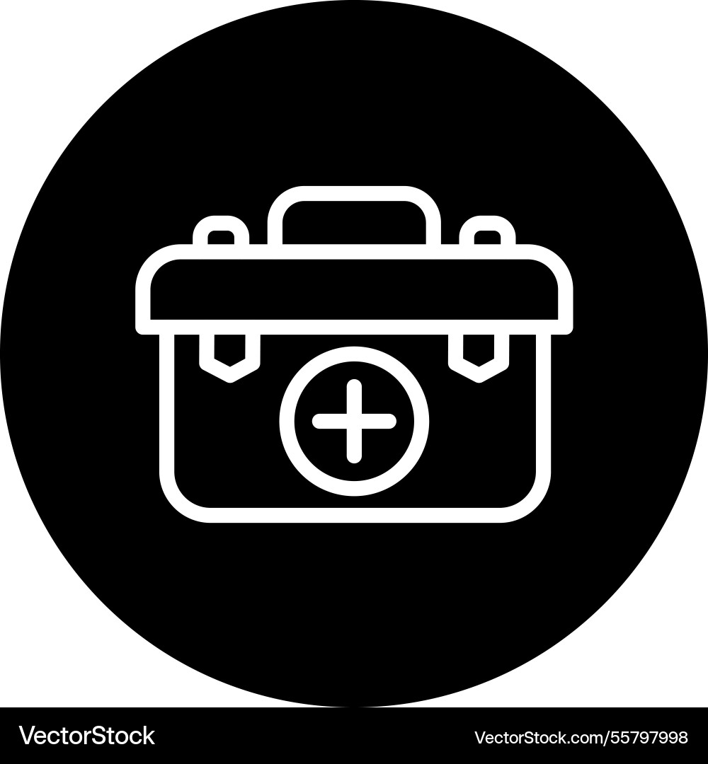 First aid box icon design Royalty Free Vector Image