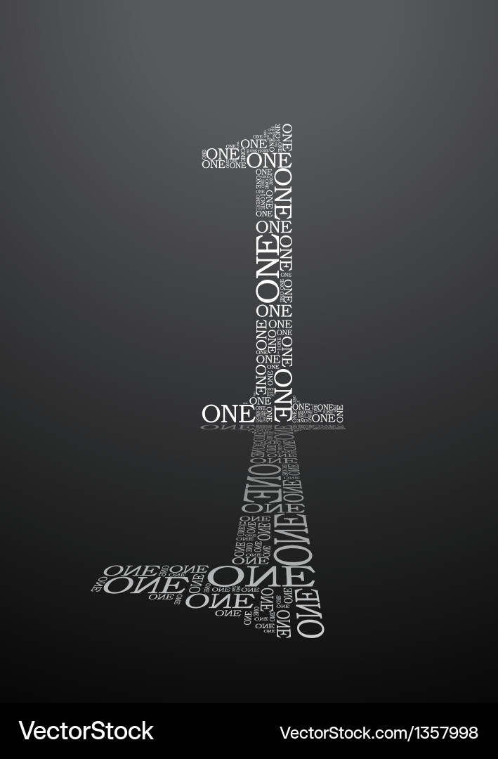 Number one Royalty Free Vector Image - VectorStock