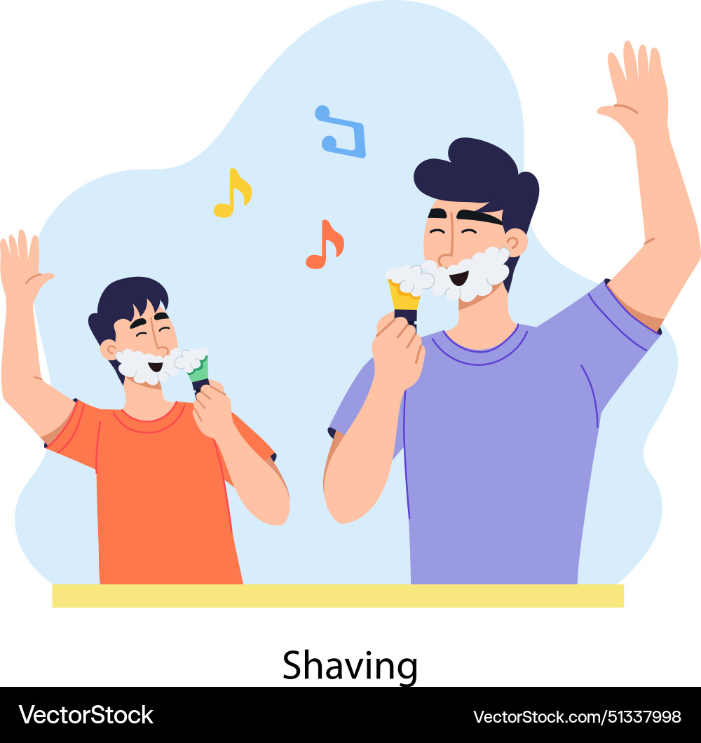 Shaving Royalty Free Vector Image - VectorStock