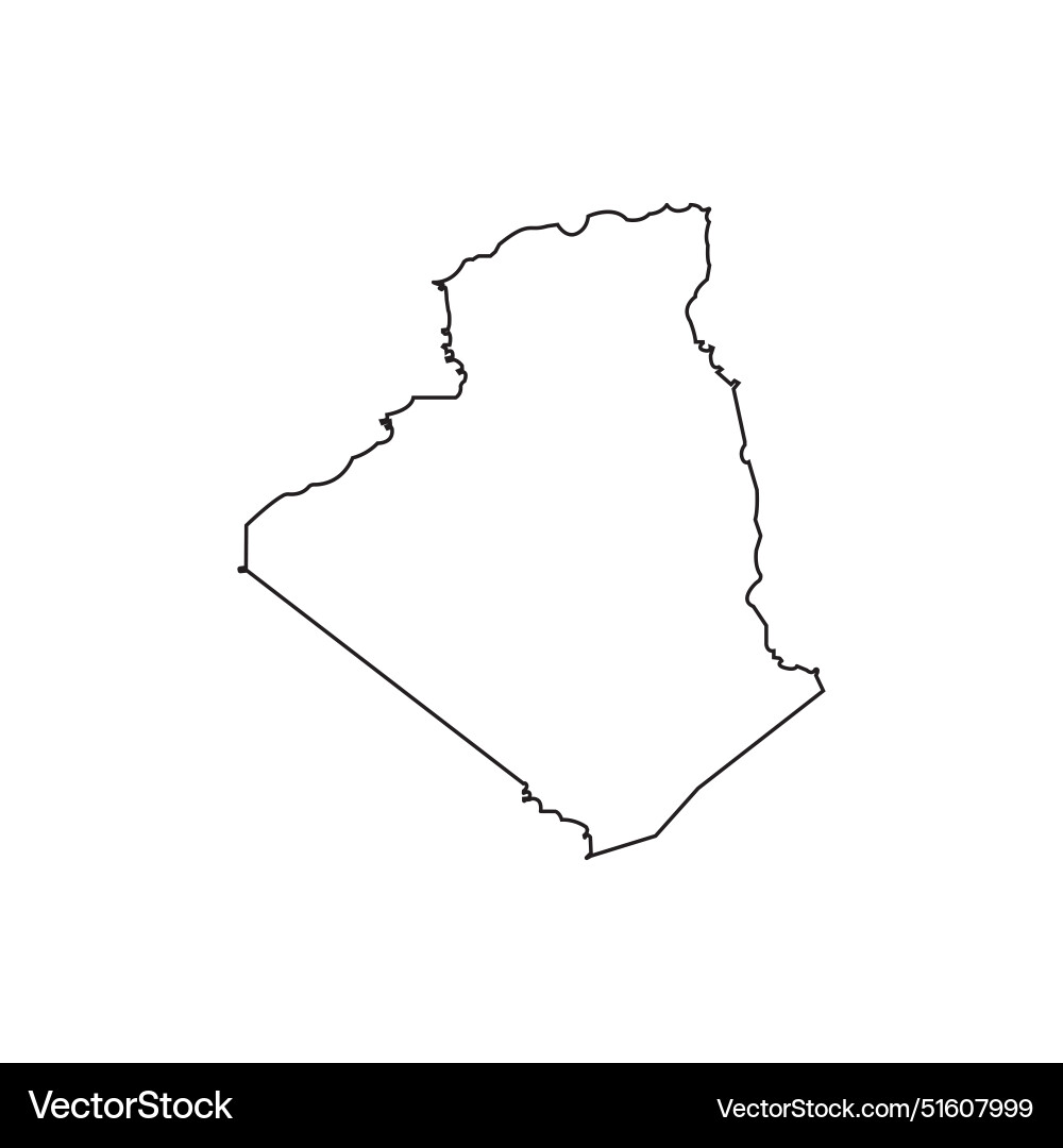 Algeria map icon Royalty Free Vector Image - VectorStock