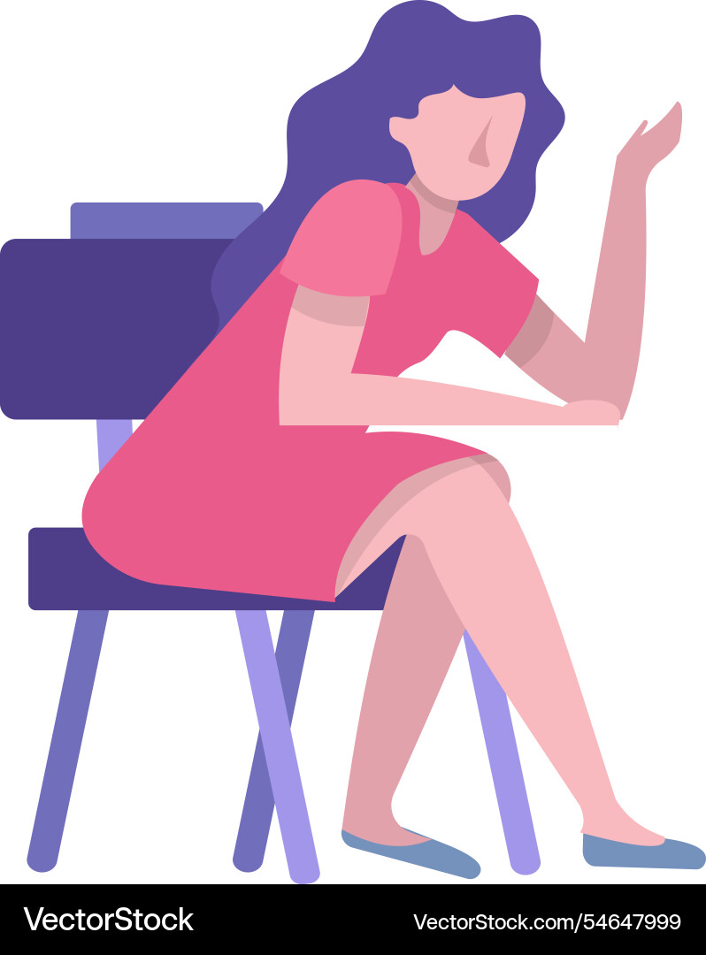 Brainstorming woman search idea flat icon Vector Image