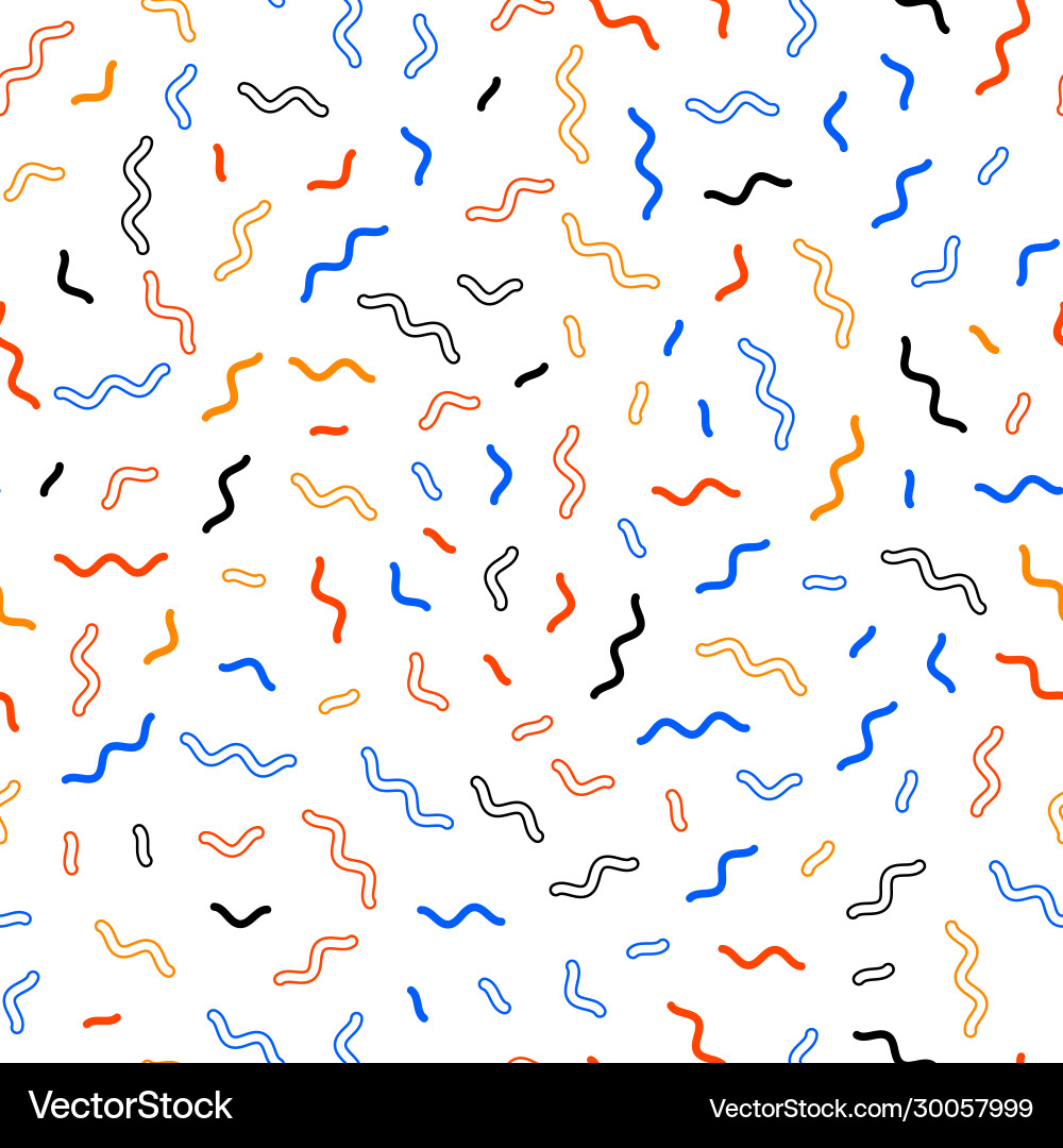 Memphis Style Pattern - Bold & Bright Vector Image