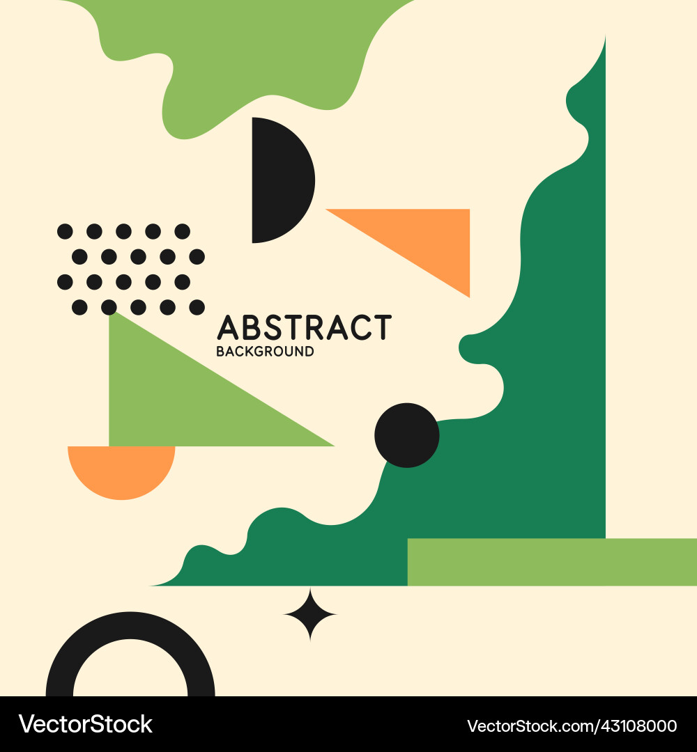 Composition with geometric shapes abstract Vector Image