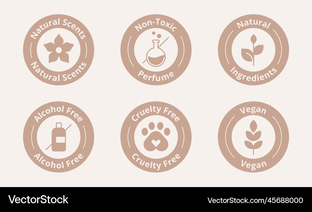 Fragrance-certified label Royalty Free Vector Image