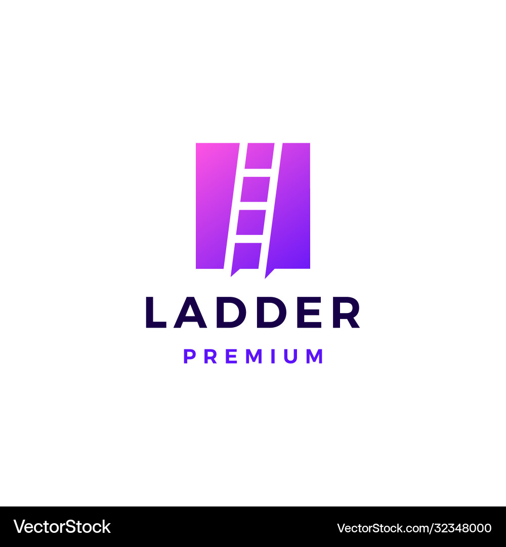 Ladder logo icon Royalty Free Vector Image - VectorStock