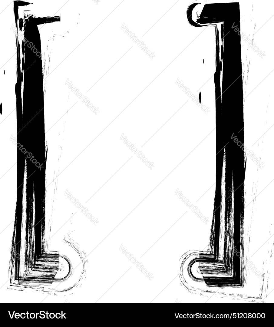 Textured font with an eroded rough letterpress Vector Image