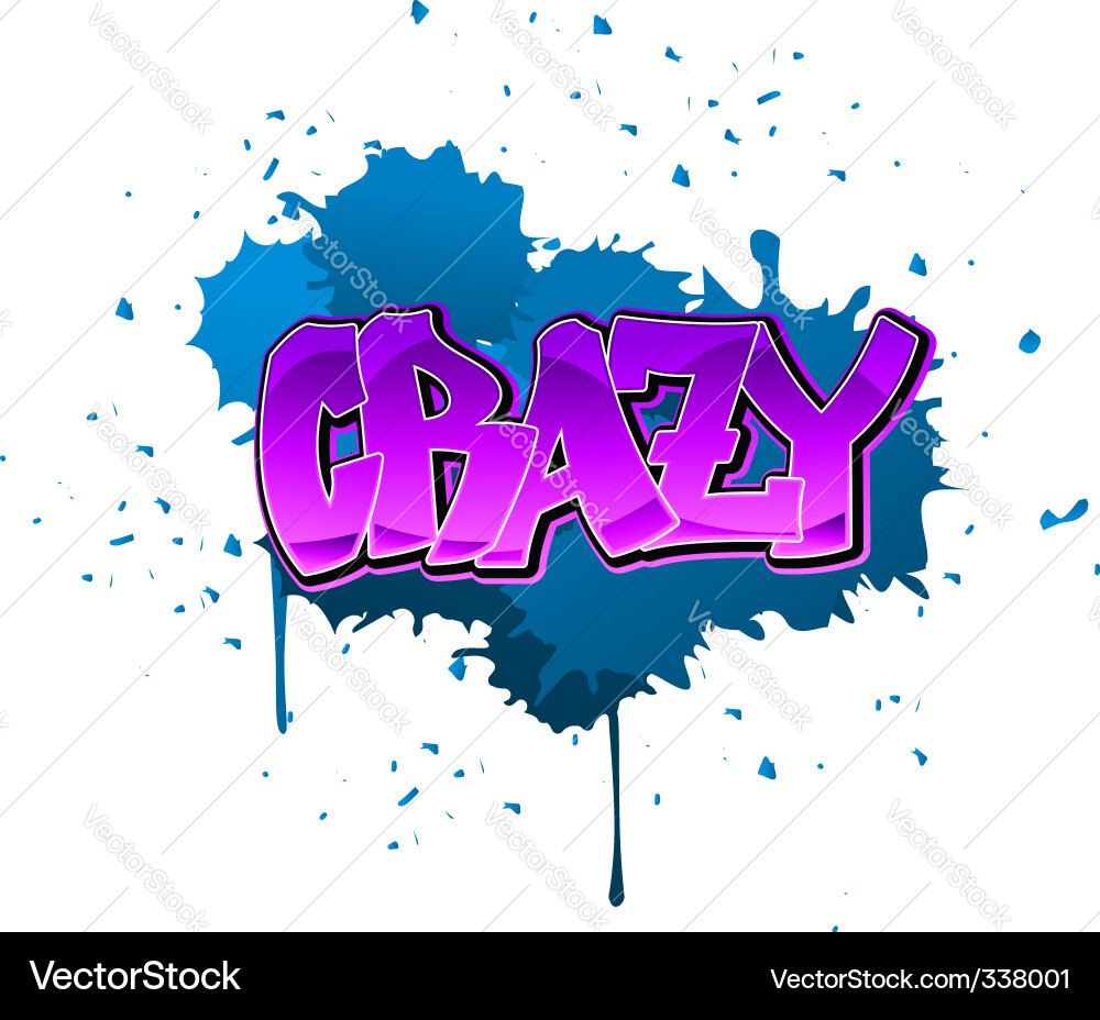 Abstract Graffiti Splash Royalty Free Vector Image