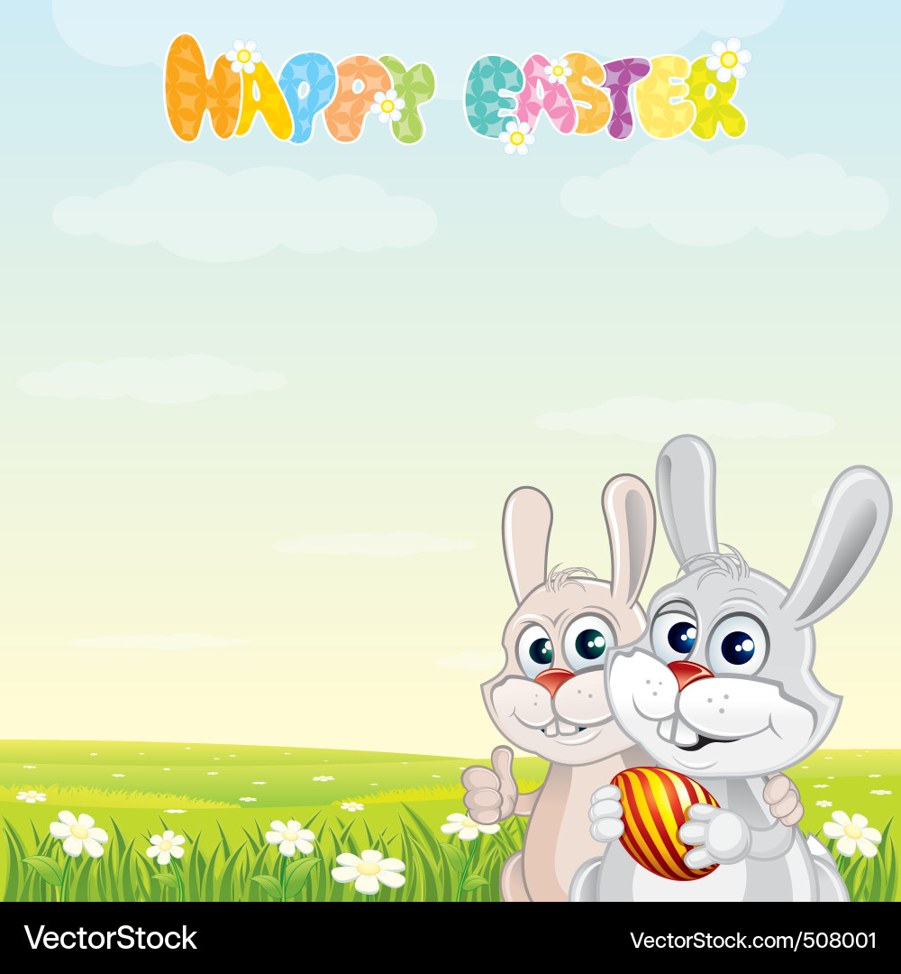 Bunny friends Royalty Free Vector Image - VectorStock