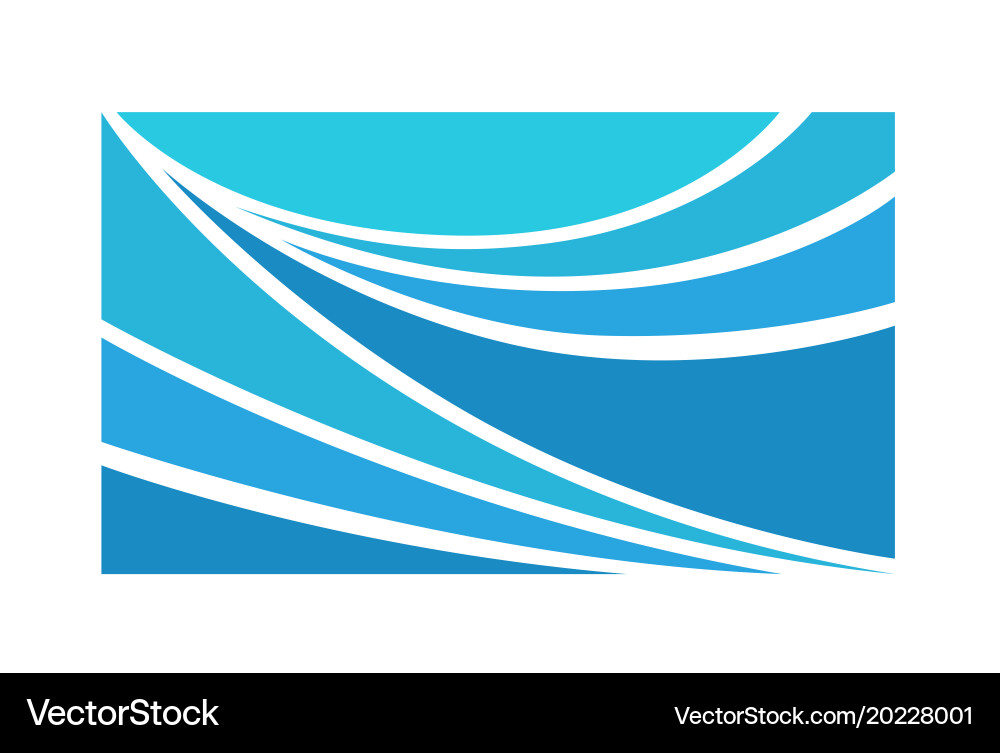 Rectangle aqua icon Royalty Free Vector Image - VectorStock