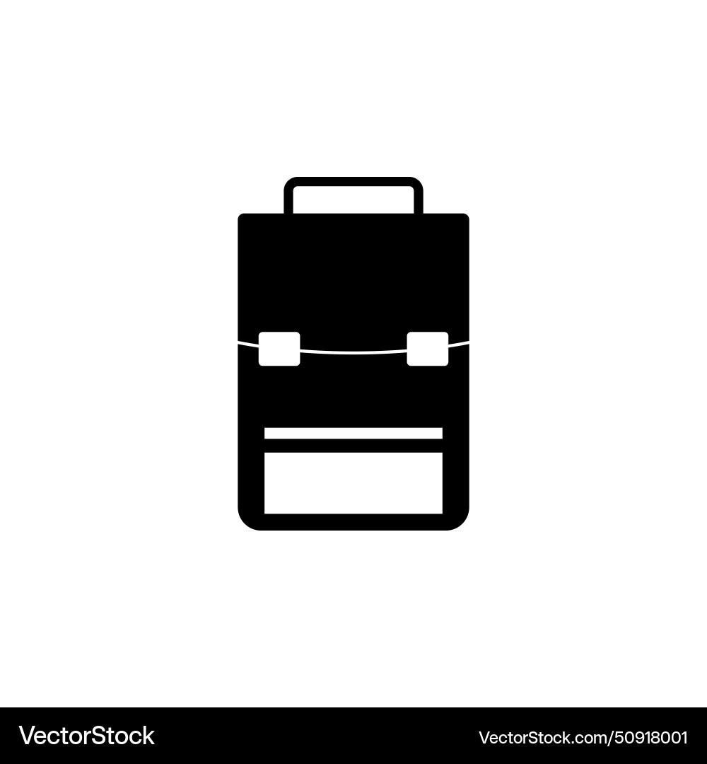 Tourist hiking backpack flat icon Royalty Free Vector Image