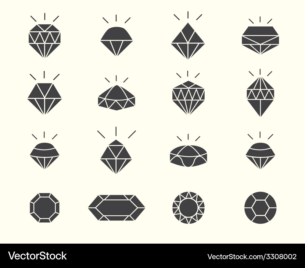 Diamonds Royalty Free Vector Image - VectorStock