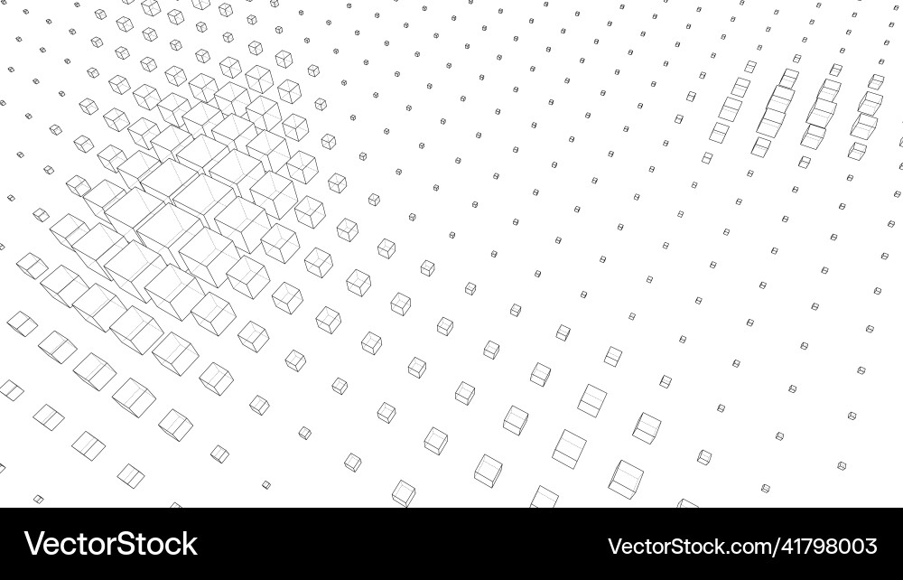 Abstract boxes background Royalty Free Vector Image