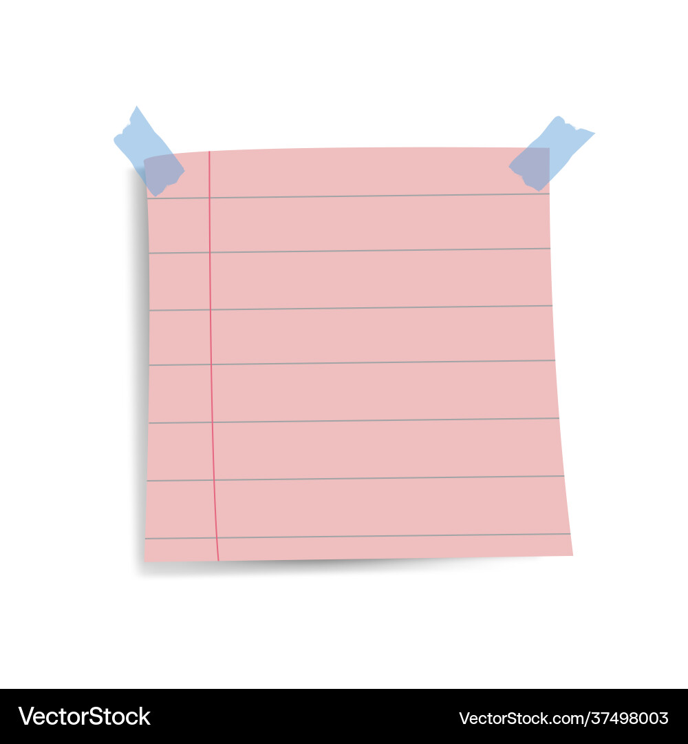 Pink Note Paper Background