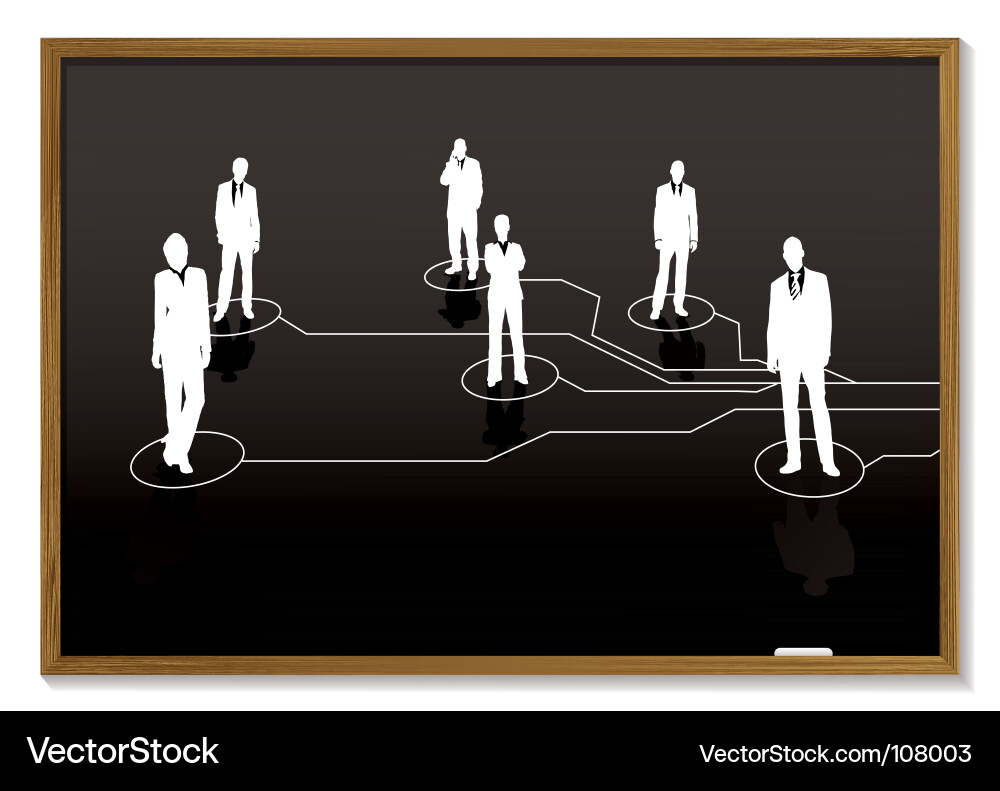 Business blackboard Royalty Free Vector Image - VectorStock
