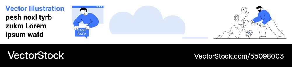 Learning and earning hands-on achievement Vector Image