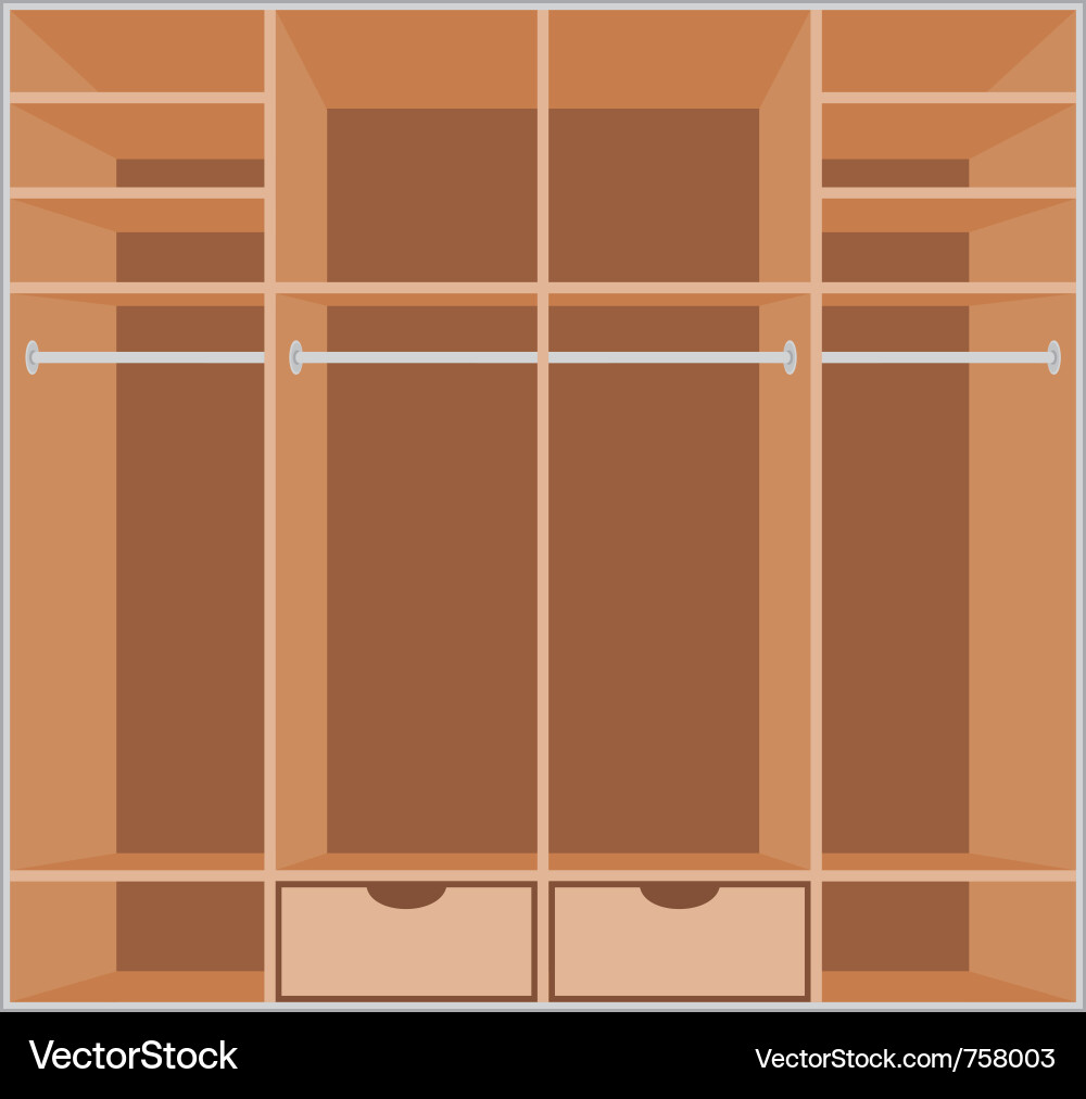 Wardrobe room Royalty Free Vector Image - VectorStock