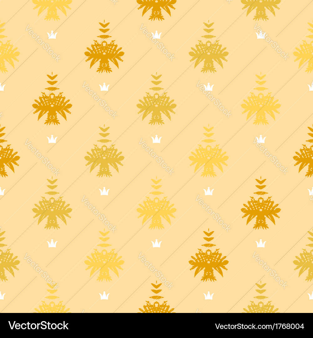 Elegant rich pattern with damask motif Royalty Free Vector