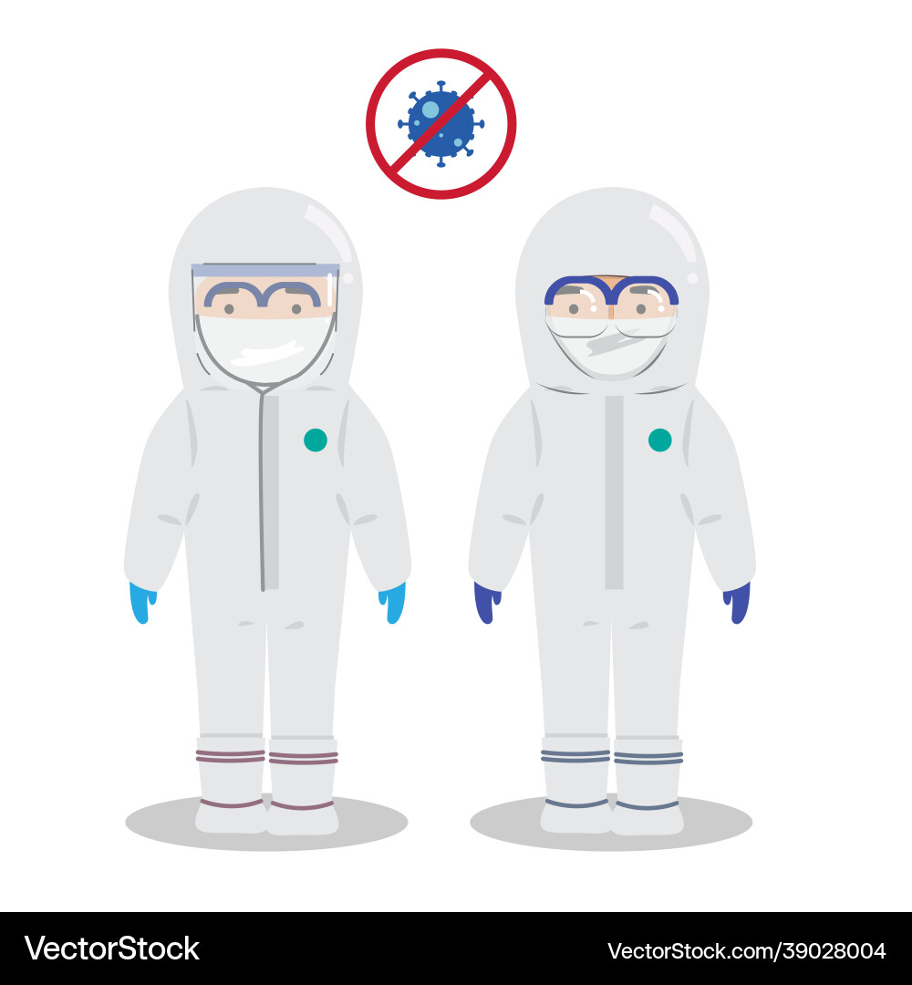 Ppe suite Royalty Free Vector Image - VectorStock