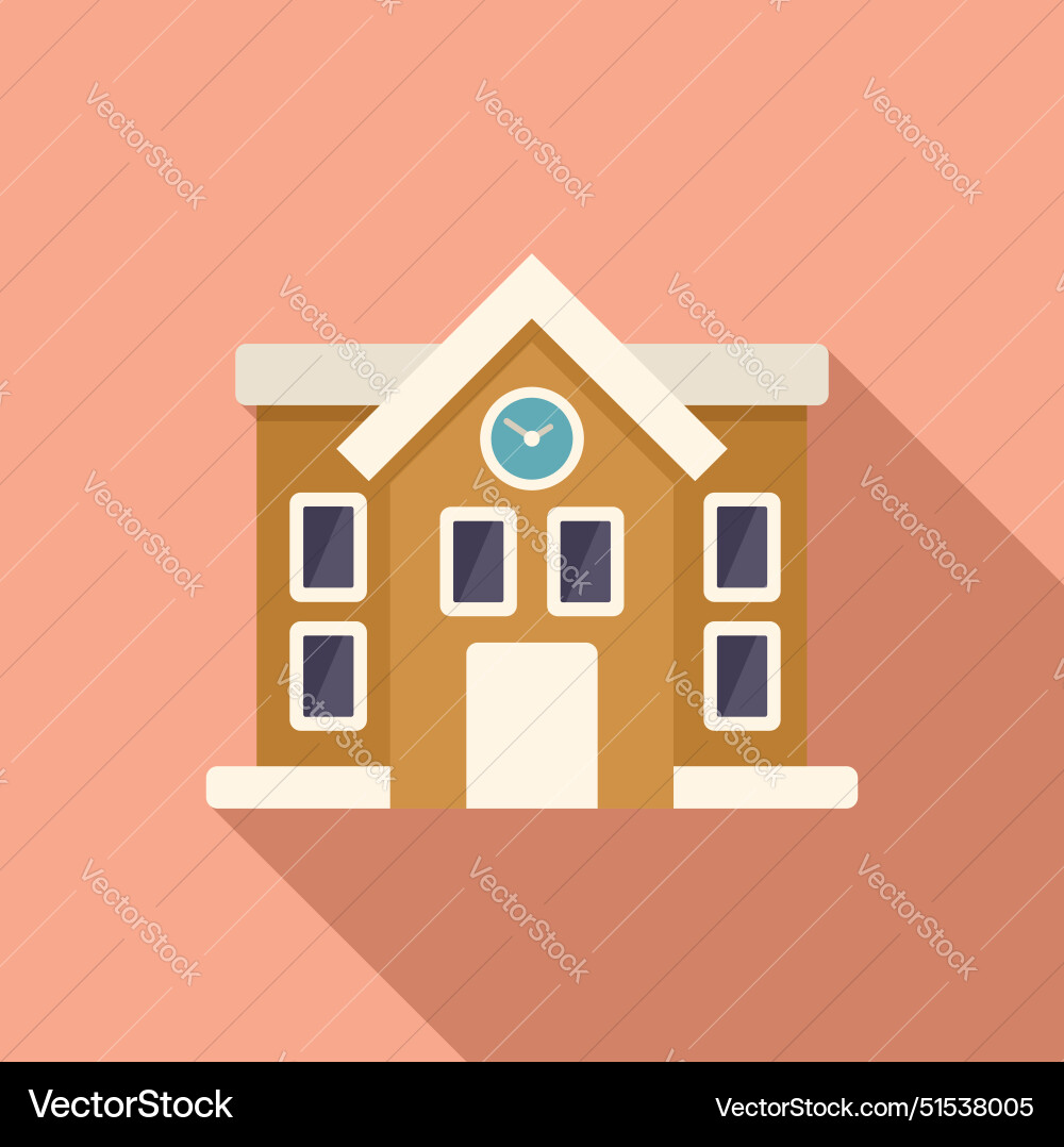 A cozy cartoon house Royalty Free Vector Image