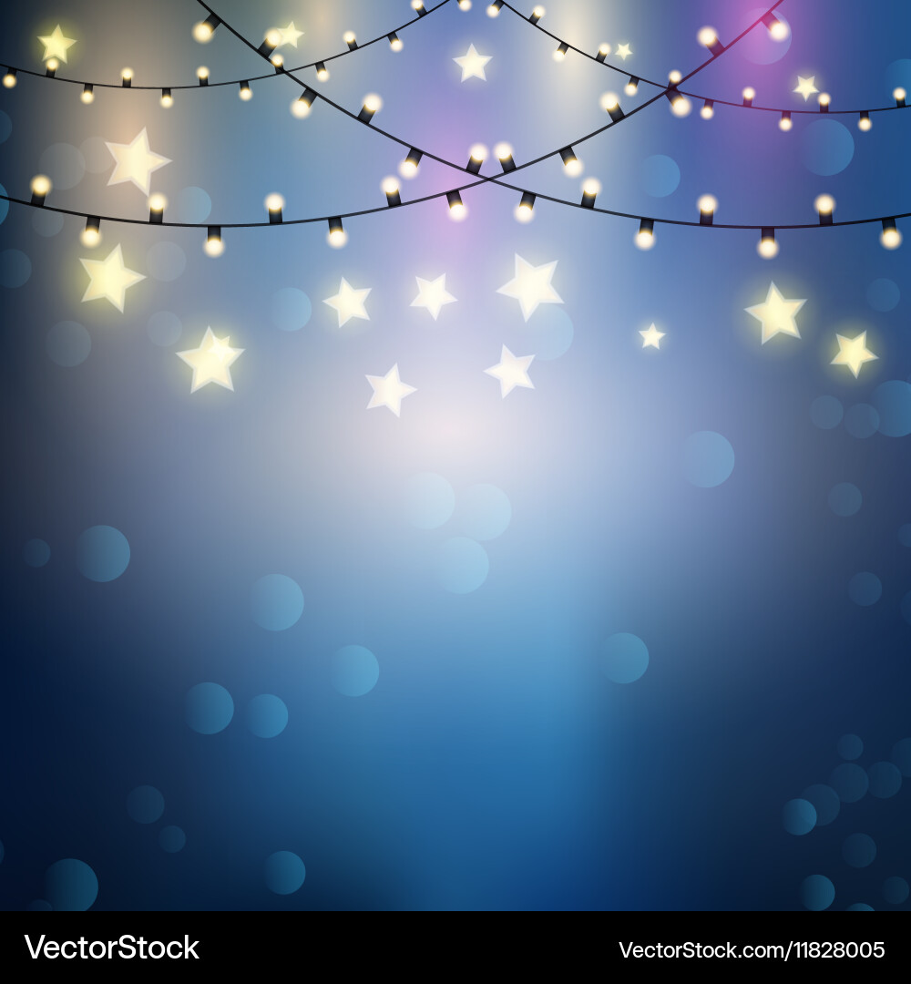 Christmas lights background Royalty Free Vector Image