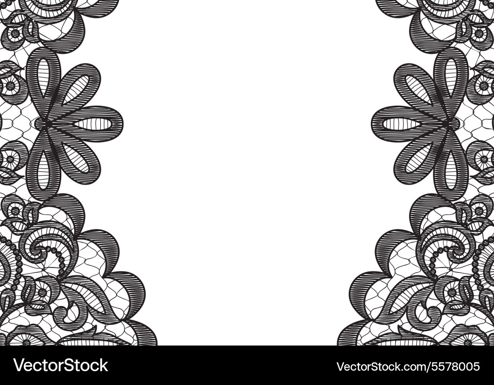 Lace frame Royalty Free Vector Image - VectorStock