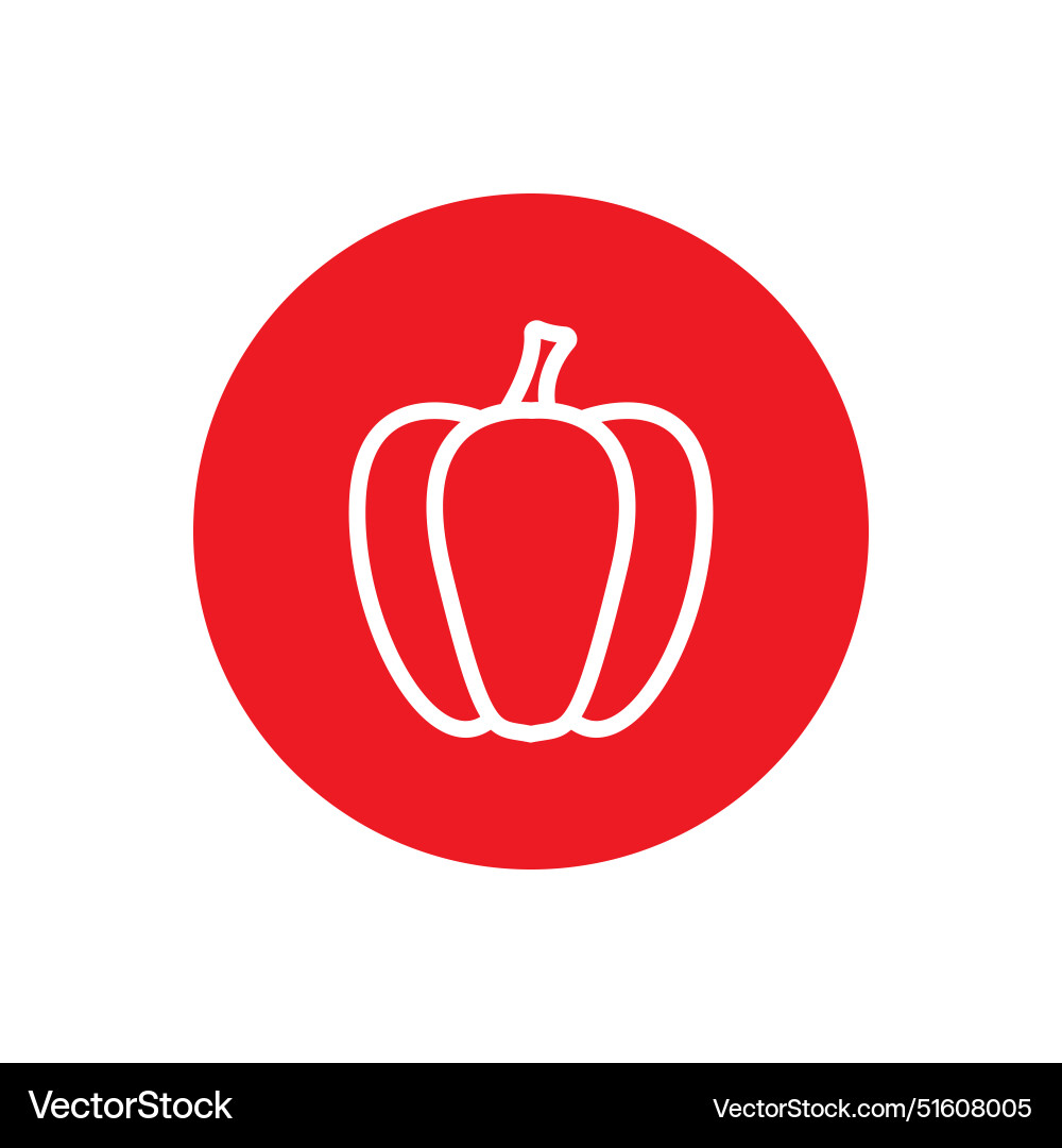 Paprika icon Royalty Free Vector Image - VectorStock