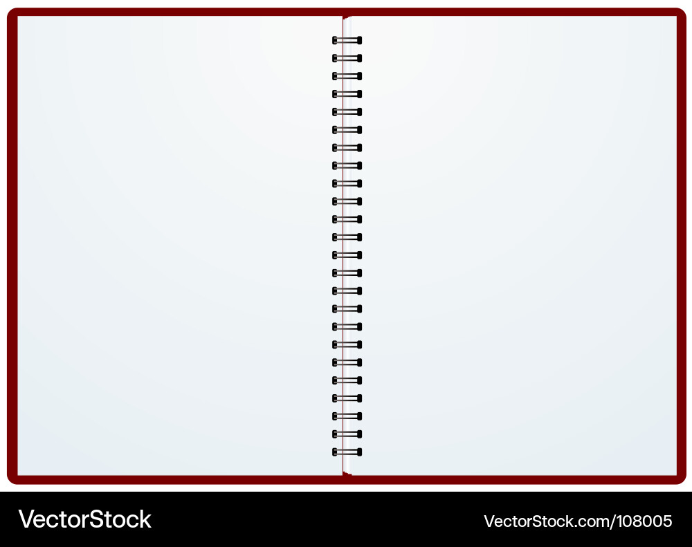 Ring binder cover Royalty Free Vector Image - VectorStock