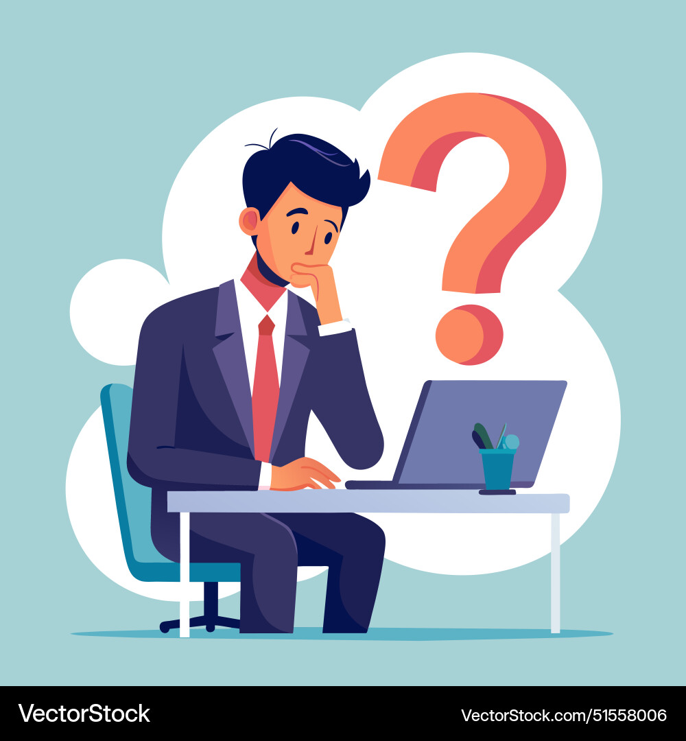 Business problem solution or answer solving Vector Image