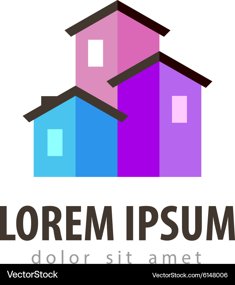 House logo design template building Royalty Free Vector