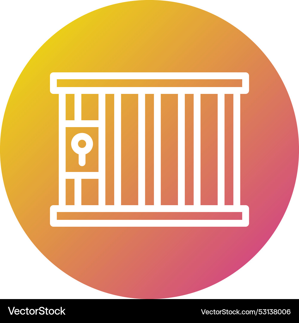 Jail icon design Royalty Free Vector Image - VectorStock