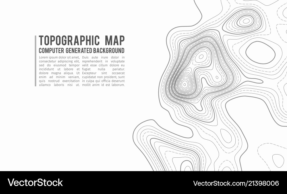 Topographic Contour Map Background Royalty Free Vector Image