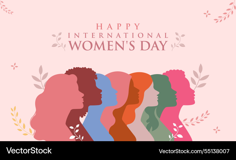 8th march womens day background Royalty Free Vector Image