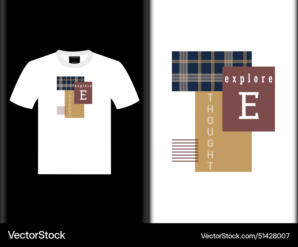 Explore t-shirt design Royalty Free Vector Image
