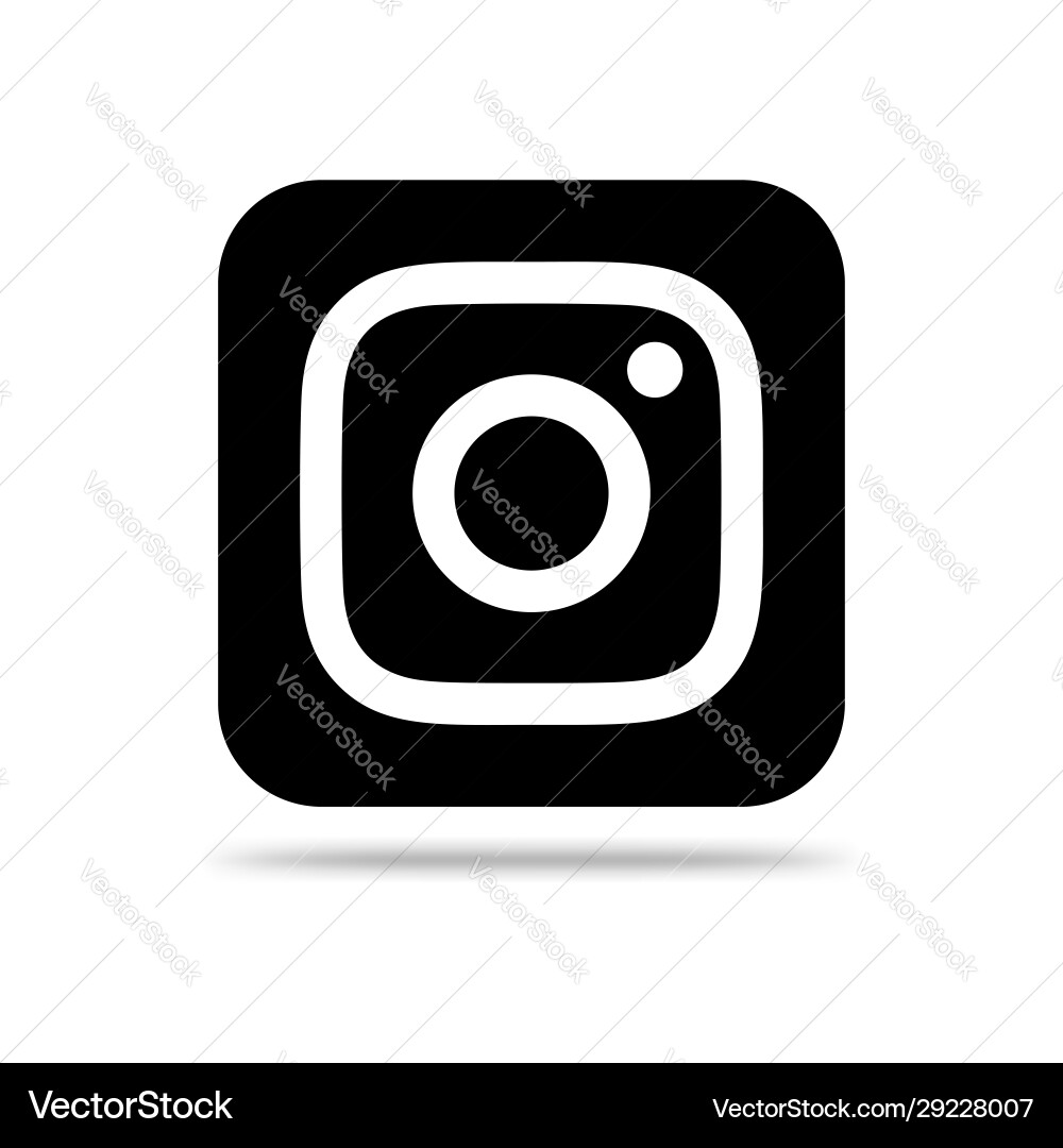 Instagram Logo Vektor Svart New Instagram Vector Logo