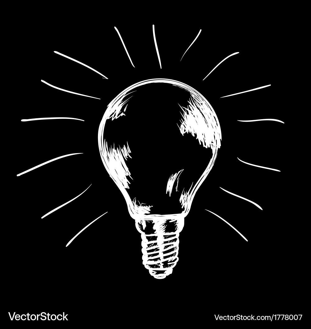 Light bulb Royalty Free Vector Image - VectorStock