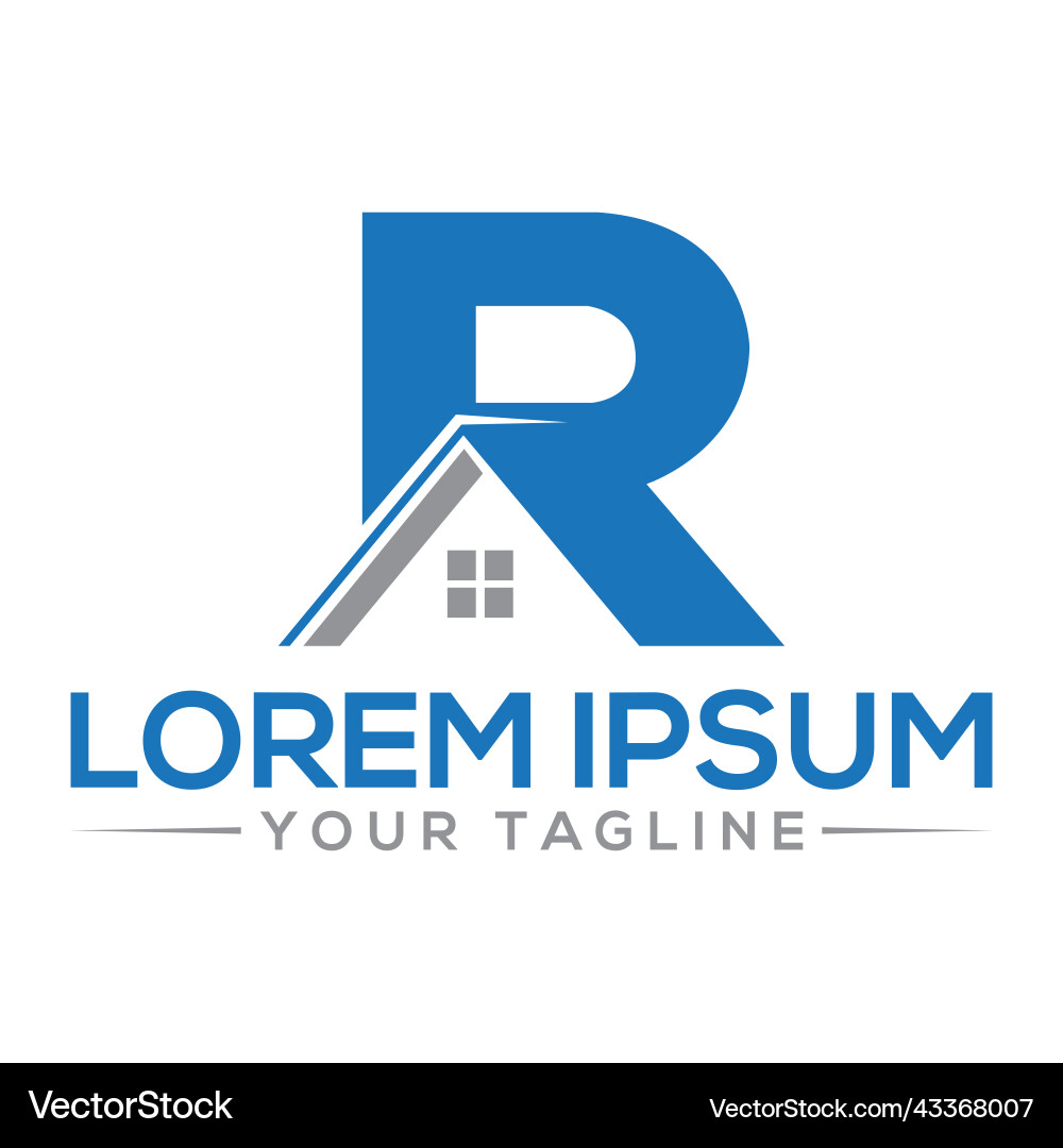 Modern and creative real estate logo design Vector Image