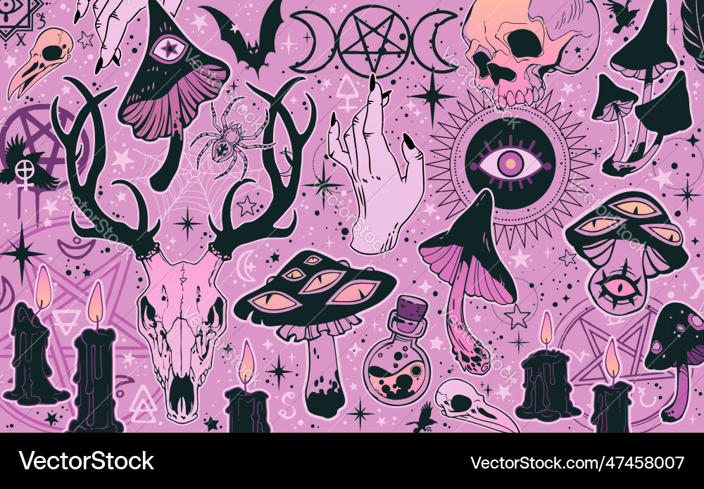 Gothic Raven Collection Vector Images (over 160)