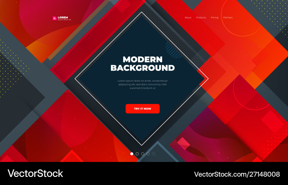 Modern red background great design for any Vector Image