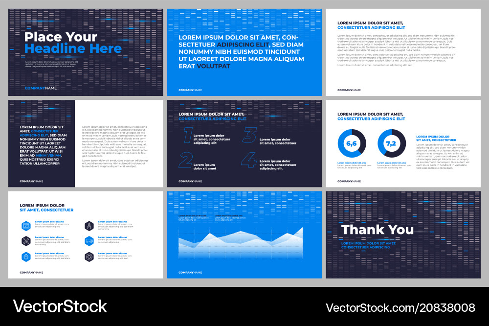 Presentation template design Royalty Free Vector Image