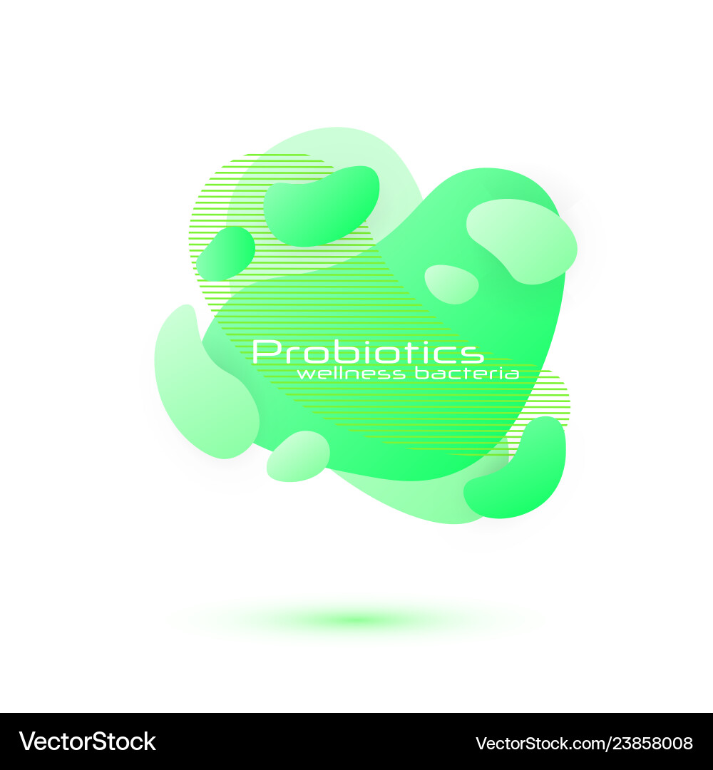 Probiotics bacteria Royalty Free Vector Image - VectorStock